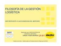 Filosofía de la Gestión Logística - Docsity