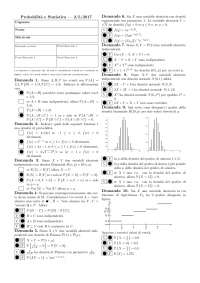 Tema esame probabilità e statistica - Docsity