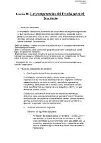 Esquema Lección 11 D. internacional - Docsity