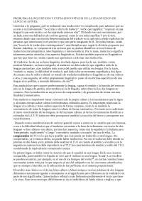 PROBLEMAS LINGUISTICOS Y EXTRALINGUISTICOS EN LA TRADUCCION DE LENGUAS ...