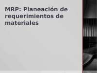 Planeacion de requerimientos de materiales - Docsity