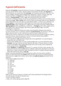 Il genere dell'oratoria: origini, sviluppo, caratteri principali. Lisia, Demostene e Isocrate ...