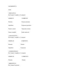 Grammatica italiana - Docsity