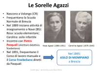Introduzione alle Sorelle Agazzi - Docsity