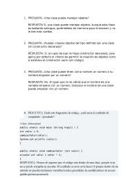 Preguntas tipo test Programacion Orientado a Objetos | Ejercicios de ...