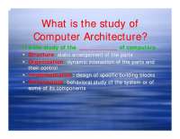 Introduction of computer architecture - Docsity