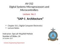 SAP-1 Architecture.Simple As Possible Computer SAP-1 | Lecture notes ...