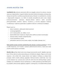 Anafilaktički šok predstavlja maksimalni oblik rane alergijske reakcije ...