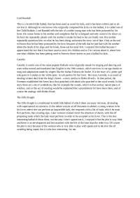 The Ballad - Lord Randal - Docsity