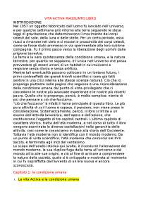 RIASSUNTO LIBRO VITA ACTIVA - Docsity