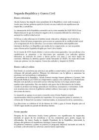 Tema la segunda republica y guerra civil - Docsity