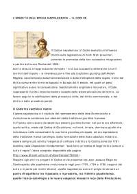 Il codice napoleonico - Docsity