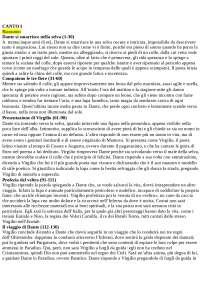 Dante canto I inferno - Docsity