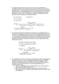 Ejercicios teorema de bayes | Ejercicios de Estadística Descriptiva | Docsity