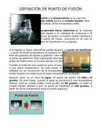 Punto de fusión concepto básico - Docsity