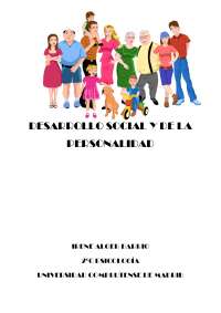 Desarrollo social y de la personalidad temario completo - Docsity
