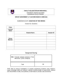 Assignment Fluid Mechanics - Docsity
