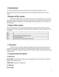 Software specification - Docsity