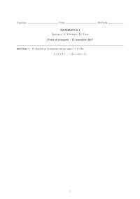 Matematica esame prova - Docsity