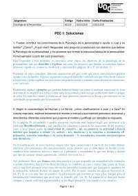 SOLUCION PEC 1 PSICOLOGIA APRENDIZAJE - Docsity