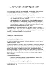 Revolucion americana apuntes - Docsity