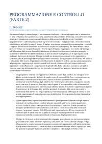 Programmazione e controllo (pt2) - Docsity