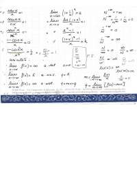 Formulario sui Limiti, Integrali, Funzioni Differenziali - Docsity
