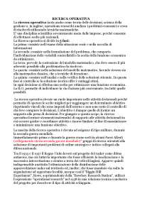 Ricerca operativa e collegamenti con la storia - Docsity