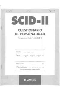Entrevista completa SCID-II - Docsity