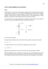 Esercizi sugli amplificatori operazionali | Esercizi di Elettronica ...