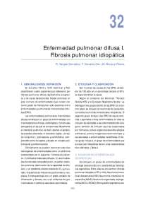 Enfermedad pulmonar difusa I. Fibrosis pulmonar idiopática - Docsity