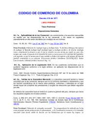 CÓDIGO DE COMERCIO COLOMBIA - Docsity