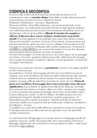 Codifica e decodifica hall sociologia - Docsity