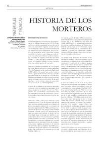 Historia de los Morteros - Docsity