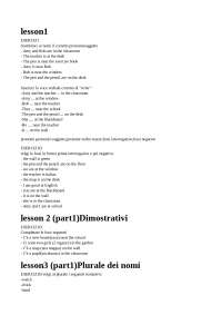 INGLESE - ESERCIZI BASILARI - Docsity