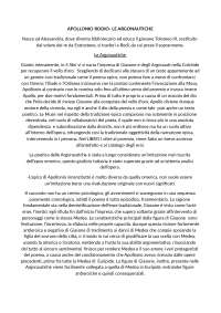 APOLLONIO RODIO - LE ARGONAUTICHE - Docsity