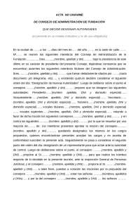 Acta persona jurídica no unánime - Docsity