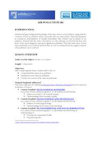 The causes and effects of Air pollution - Docsity