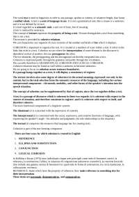 COHESION in english (Halliday and Hasan) | Appunti di Lingua Inglese ...