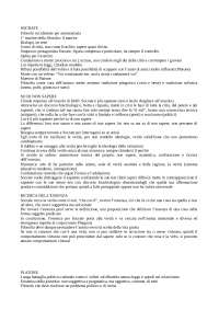 Socrate e platone riassunto filosofia - Docsity