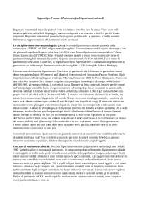 Appunti per l'esame di Antropologia dei patrimoni culturali, Prof ...