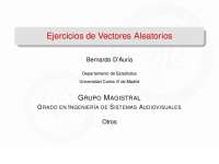 Ejercicios de vectores aleatorios - Docsity