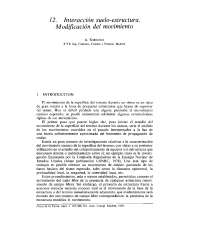 Interacción suelo-estructura. Modificación del movimiento - Docsity