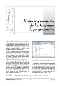 Historia y evolución de los lenguajes de programación - Docsity
