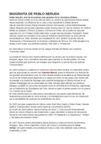Biografia de Pablo Neruda | Guide, Progetti e Ricerche di Spagnolo ...