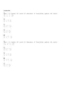 Paniere complementi di matematica solo multiple corrette e-Campus - Docsity