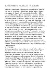 Burke inchiesta sul bello e sul sublime - Docsity