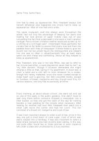 SAME TIME SAME PLACE STORY - Docsity