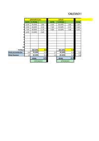 Calculo notas ponderadas - Docsity