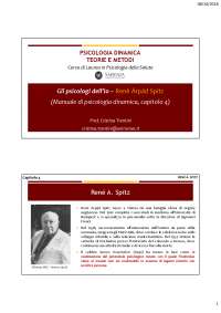 Renè Spitz slide per psicologia dinamica - Docsity